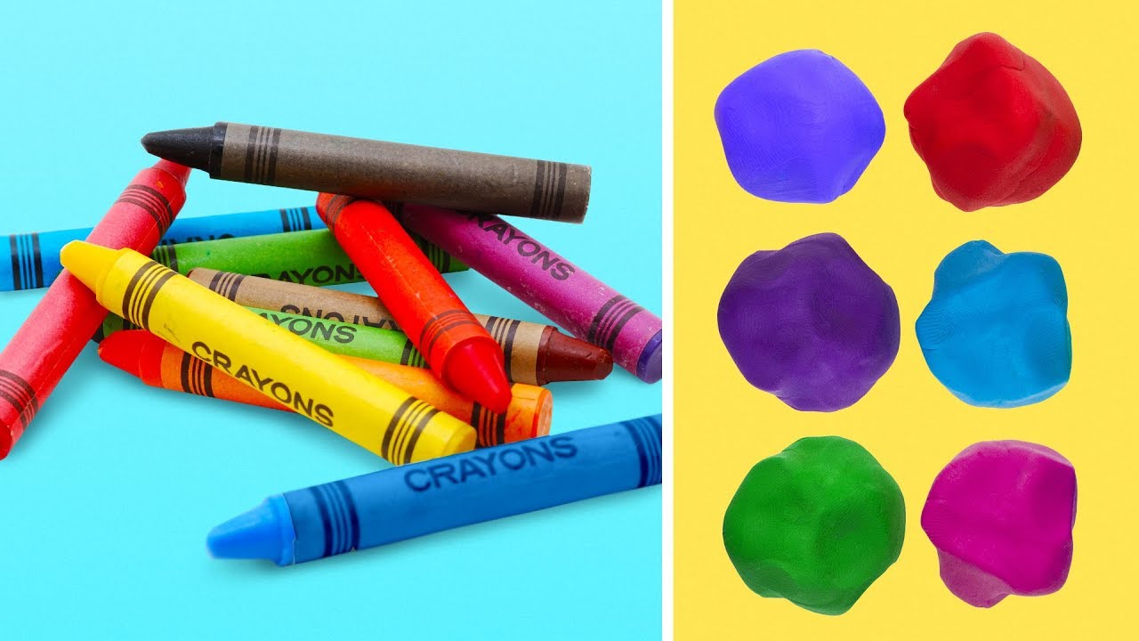 5-Minute Crafts KIDS : 18 BRIGHT CRAYON IDEAS - Youpi